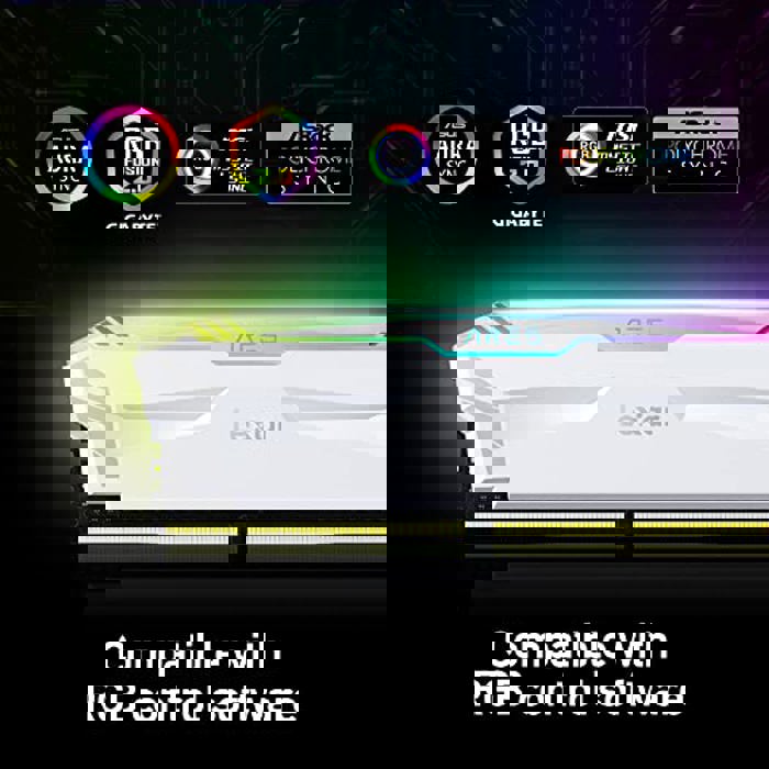 Lexar ARES RGB 16GB (2x8GB) DDR4 4000MHz White RAM - Specs, Compare ...