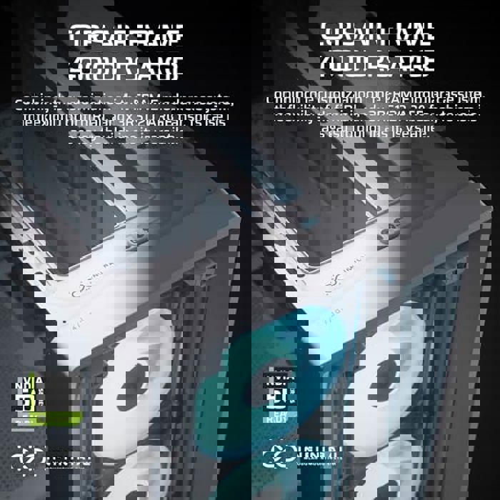 CORSAIR Frame 4000D RS ARGB White Case - Specs, Compare Prices | Pangoly