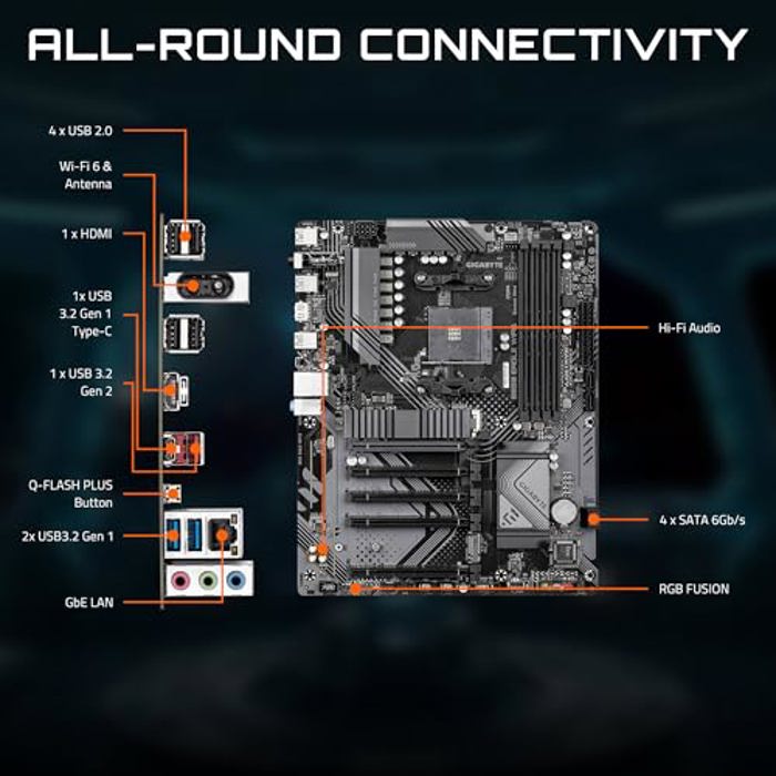 ASUS TUF GAMING B850M-PLUS WIFI7 W vs GIGABYTE B550 Eagle WIFI6 Motherboard Comparison | Pangoly
