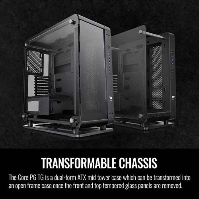 Thermaltake Core P6 TG Black Edition Case - Specs, Compare Prices | Pangoly