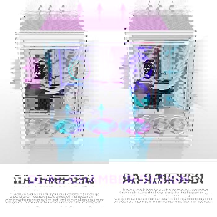 NZXT H9 Flow RGB Plus White 2025 Case - Specs, Compare Prices | Pangoly