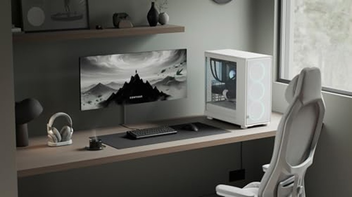 Fractal Design Epoch XL White RGB vs NZXT H6 Flow White Case Comparison ...
