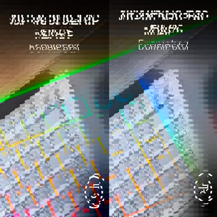 Razer BlackWidow V4 Orange Tactile Switches White vs Corsair K100 RGB ...