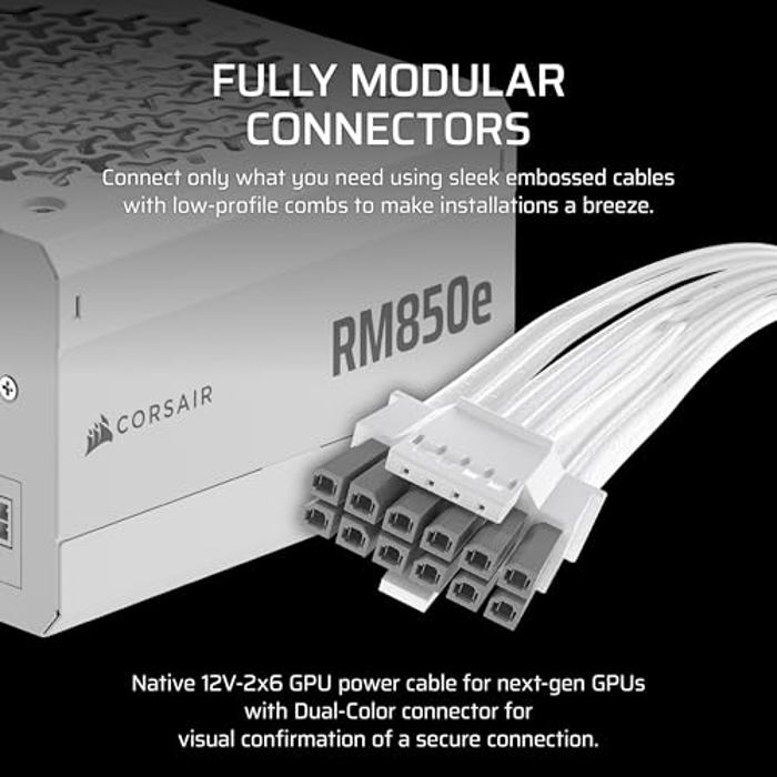 CORSAIR RM850e (2025) White vs Antec GSK ATX 850 Power Supply ...