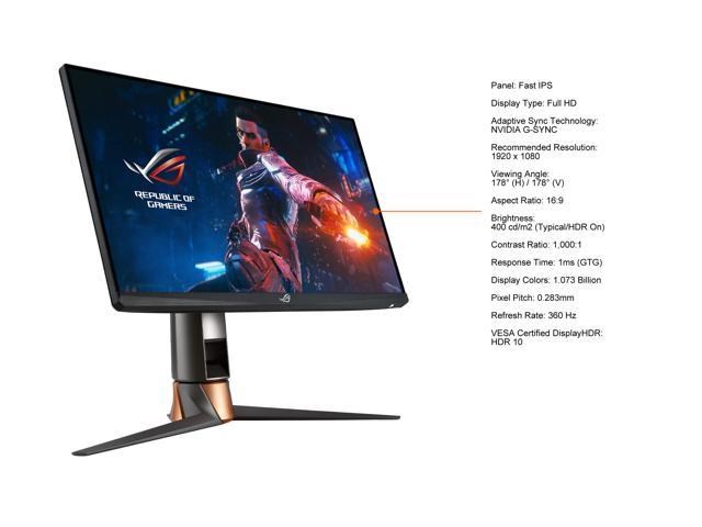 ASUS ROG Swift PG259QNR Monitor - Specs, Compare Prices | Pangoly