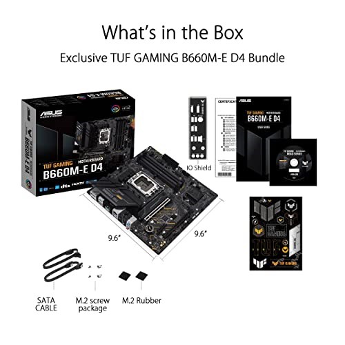 ASUS TUF Gaming B660M-E D4 Motherboard - Specs, Compare Prices | Pangoly