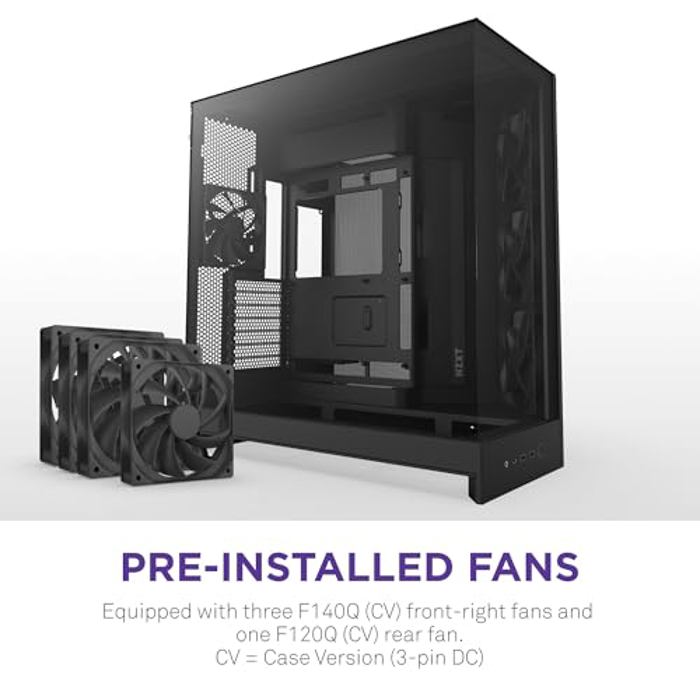 NZXT H710 Black vs H9 Flow 2025 Case Comparison | Pangoly