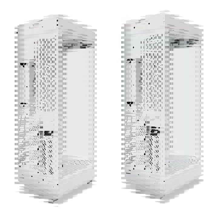 HYTE Y70 Snow White vs NZXT H3 Flow White Case Comparison | Pangoly
