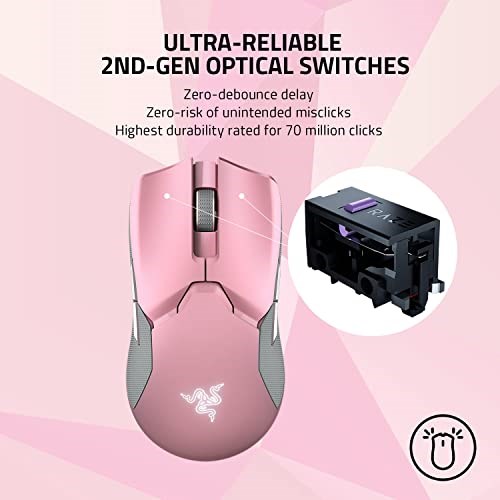 Razer Viper Wireless Quartz Pink vs DeathAdder v2 Pro Wireless Mouse ...