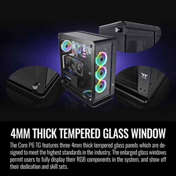 Thermaltake Core P6 TG Black Edition Case - Specs, Compare Prices | Pangoly