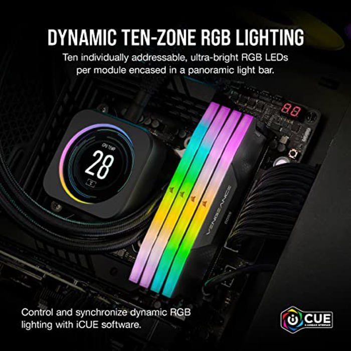 Corsair VENGEANCE RGB 96GB (2x48GB) DDR5 5600MHz vs Vengeance RGB 32GB ...