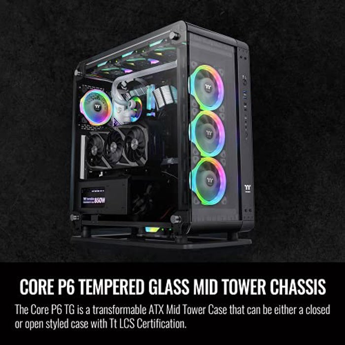 Thermaltake Core P6 TG Black Edition Case - Specs, Compare Prices | Pangoly