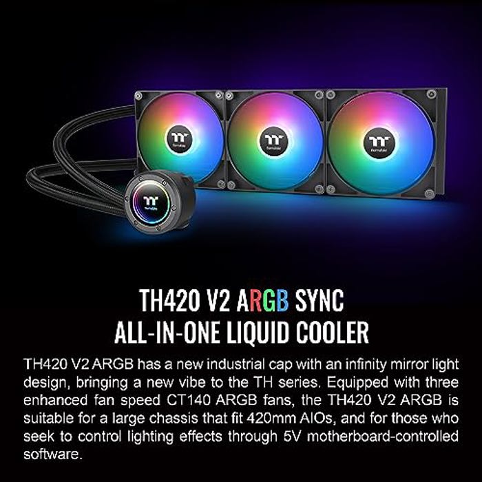 Thermaltake TH420 ARGB Sync V2 vs MONTECH HyperFlow ARGB 360 CPU Cooler ...
