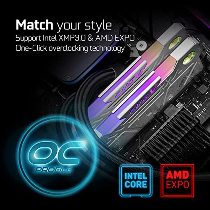 GeIL EVO V RGB 32GB (2x16GB) DDR5 6400MHz White vs Corsair DOMINATOR ...