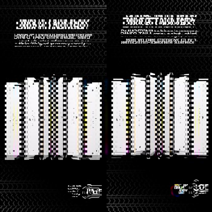 CORSAIR Dominator Titanium RGB 32GB (2x16GB) DDR5 6600MHz White vs G ...