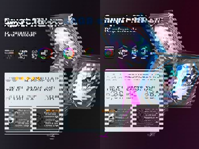 Storico prezzi per ANSAITE PC CASE 9 PWM ARGB Fans Pre-Installed, Mid ...