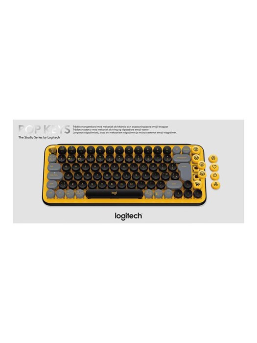 Logitech POP Keys Blast Yellow QWERTZ CH Keyboard - Specs, Compare ...
