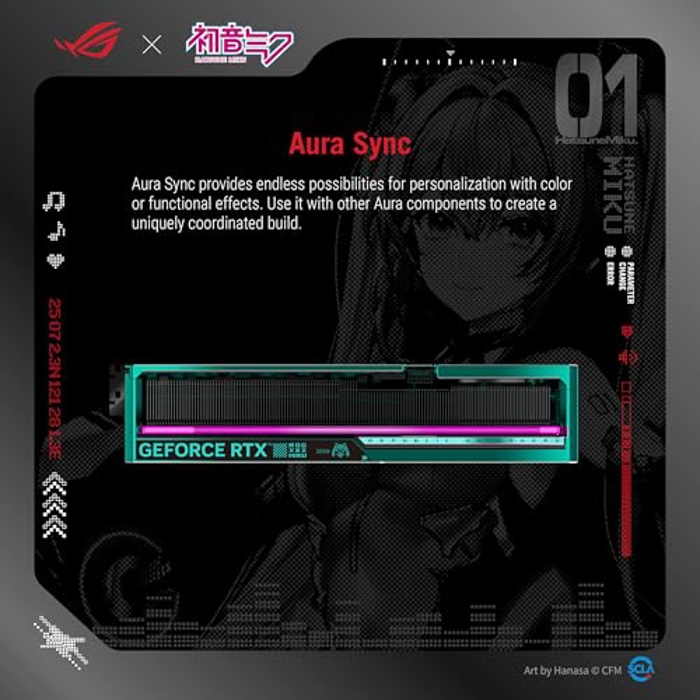 ASUS ROG Astral GeForce RTX 5080 OC Hatsune Miku Edition vs ZOTAC ...