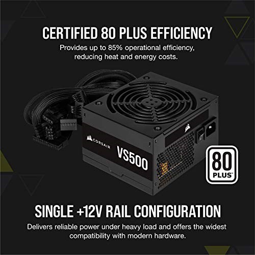 Corsair VS500 Power Supply - Specs, Compare Prices | Pangoly