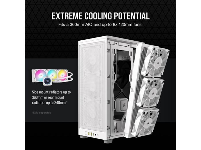 Corsair 2000D RGB Airflow White Case - Specs, Compare Prices | Pangoly