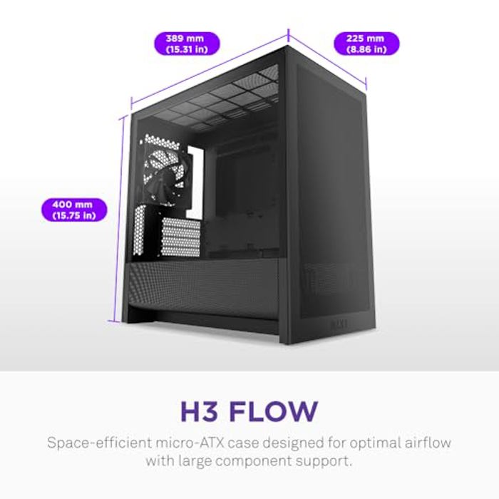 CORSAIR 5000D CORE AIRFLOW White vs NZXT H3 Flow Case Comparison | Pangoly