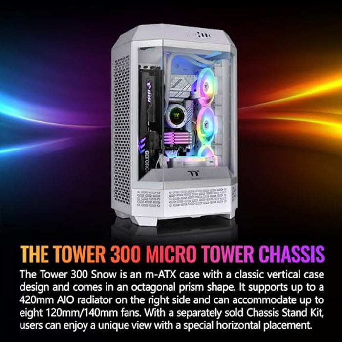MONTECH Heritage Pro White vs Thermaltake The Tower 300 Snow Case ...