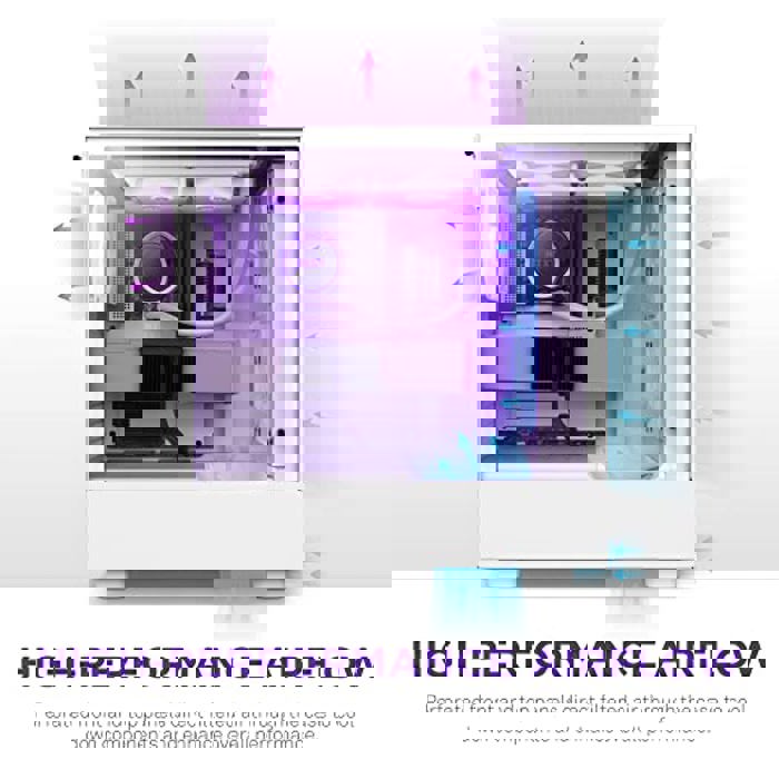 NZXT H5 Flow RGB White vs LIAN LI O11D MINI V2 White Case Comparison ...