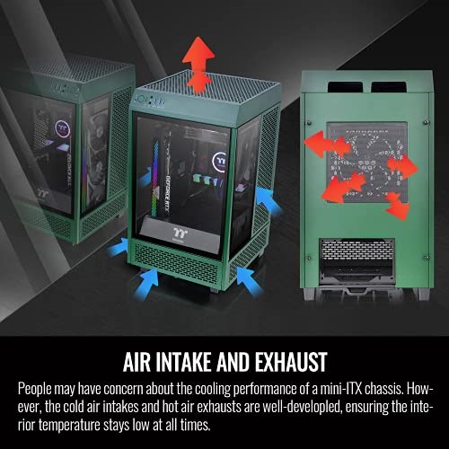 Thermaltake Tower 100 Racing Green Edition Case - Specs, Compare Prices ...