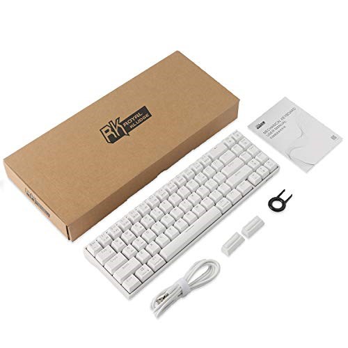 RK ROYAL KLUDGE RK71 Brown Switch White Keyboard - Specs, Compare ...
