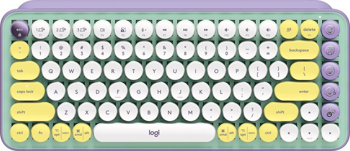 Logitech POP Keys Daydream Mint AZERTY Keyboard - Specs, Compare Prices ...