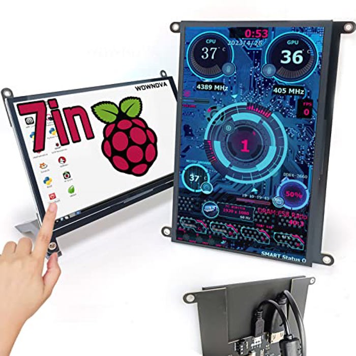 WOWNOVA 7" Computer Sensor Panel LCD Screen PC Temperature Monitor ...