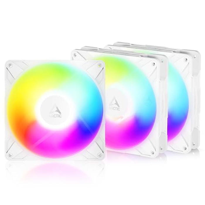 ARCTIC P14 Pro Reverse A-RGB 3 Pack White vs Phanteks M25-140 D-RGB (3 ...