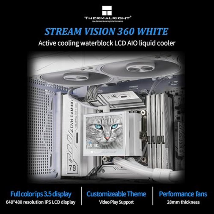 Thermalright Stream Vision 360 White vs NZXT Kraken Plus 280 CPU Cooler ...