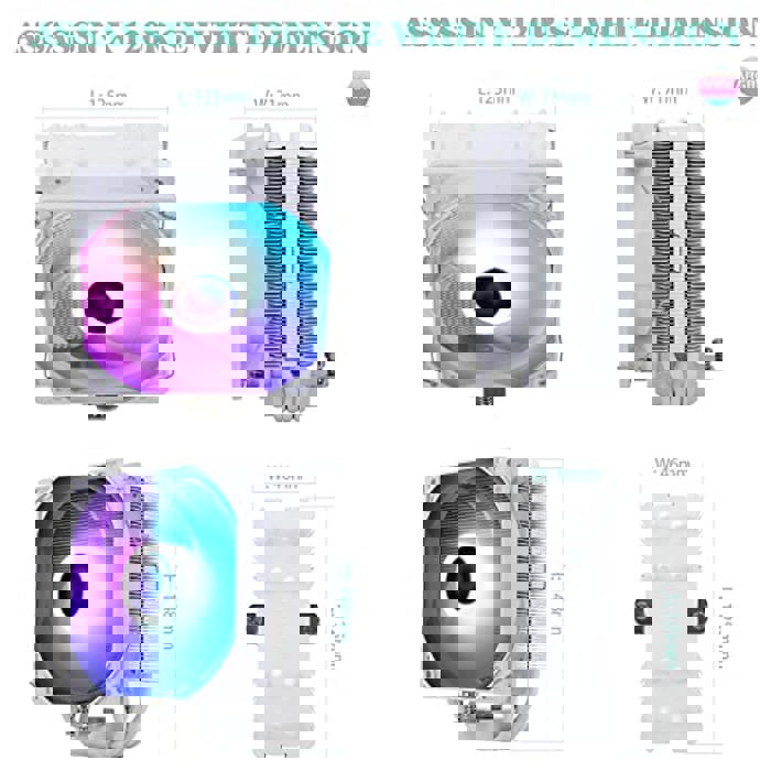 Thermalright Assassin X120 SE ARGB White CPU Cooler - Specs, Compare ...