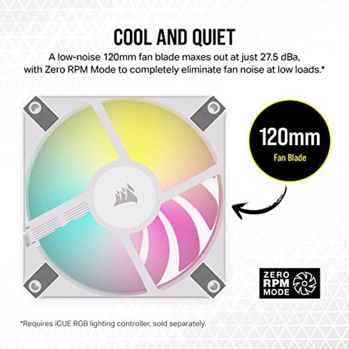 Corsair AF120 RGB Slim White vs Ql120 RGB Case Fan Comparison | Pangoly