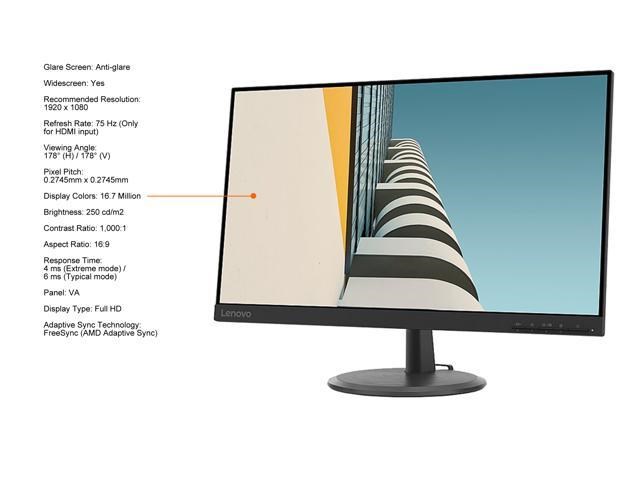 Lenovo C24-20 Monitor - Specs, Compare Prices | Pangoly