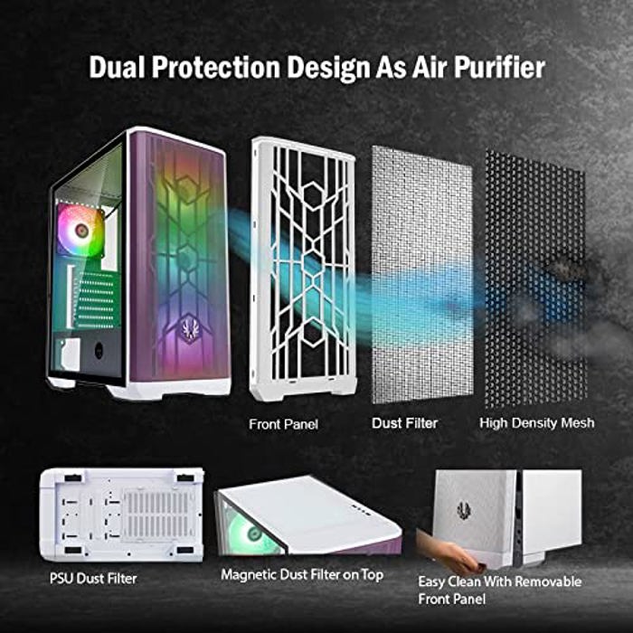 BitFenix Nova Mesh SE TG ARGB White Purple Case - Specs, Compare Prices ...