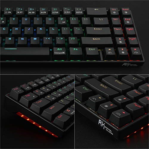 RK ROYAL KLUDGE RK71 Red Switch White vs RK71 Blue Switch Black ...