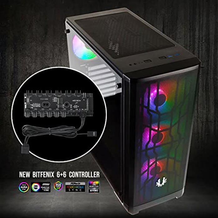 BitFenix Nova Mesh TG Black ARGB Edition Case - Specs, Compare Prices ...