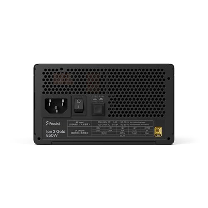 Fractal Design Ion 3 Gold 750W vs Seasonic S12III SSR-450GB3 450W Power ...