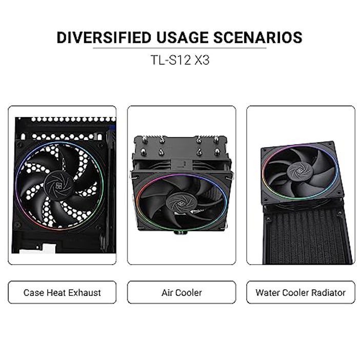 Thermalright TL-S12 X3 vs TL-C12C X5 Case Fan Comparison | Pangoly