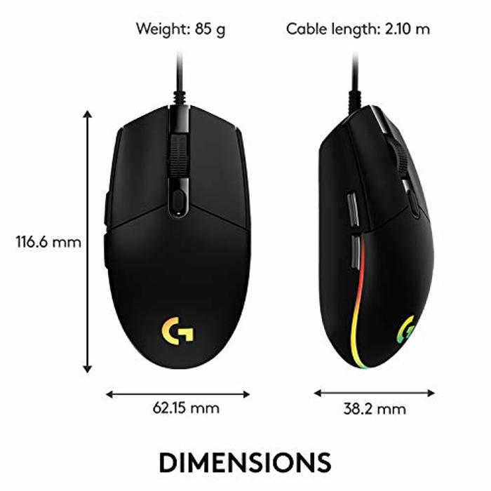 Logitech G203 vs G102 LIGHTSYNC Mouse Comparison | Pangoly