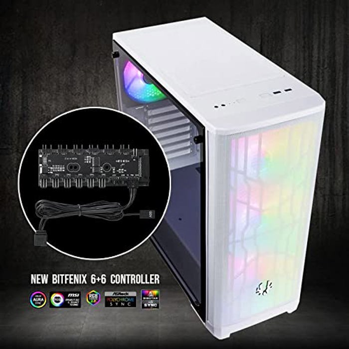 BitFenix Nova Mesh TG White ARGB Edition Case - Specs, Compare Prices ...