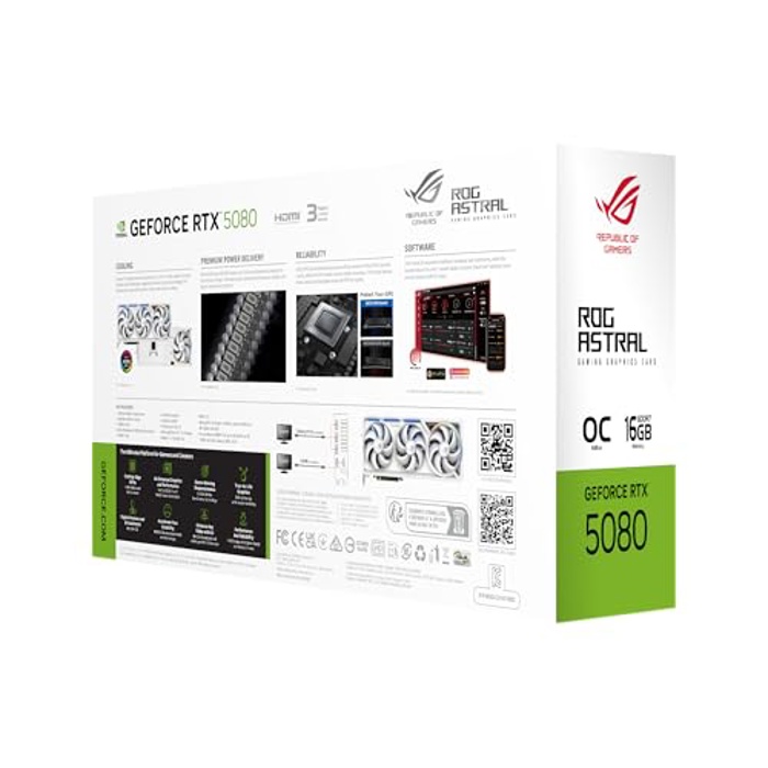ASUS ROG Astral GeForce RTX 5080 16GB White OC Edition vs XFX Mercury ...