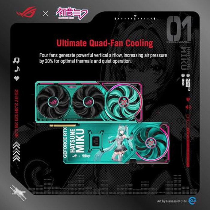 ASUS ROG Astral GeForce RTX 5080 OC Hatsune Miku Edition vs ZOTAC ...