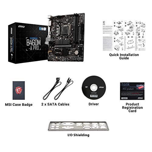 MSI B460M-A PRO Motherboard - Specs, Compare Prices | Pangoly