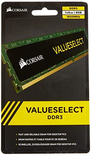 Corsair ValueSelect 8 GB DDR3 1600MHz vs ValueSelect 8GB (2x4GB) DDR3 ...