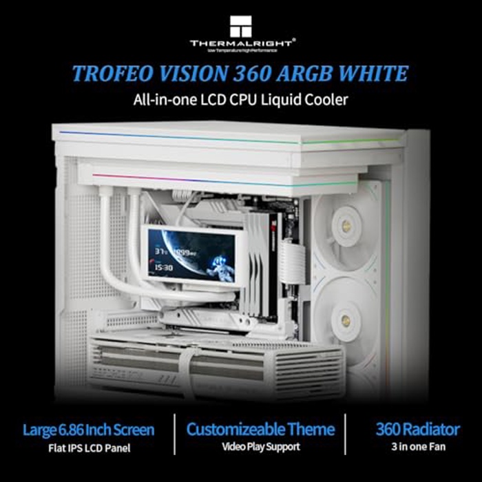Thermalright Trofeo Vision 360 ARGB White vs CORE Vision 360 White ARGB ...
