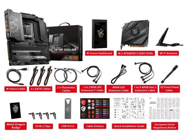 MSI MEG X670E GODLIKE Motherboard - Specs, Compare Prices | Pangoly