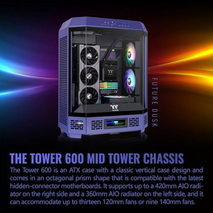 Thermaltake The Tower 600 Future Dusk Case - Specifiche, Confronta ...